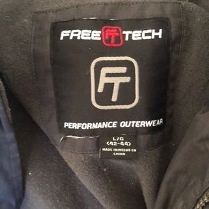 free tech | Jackets & Coats | Blue Jacket | Poshmark